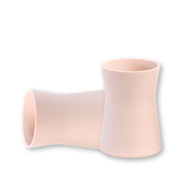 Silicone Open Cups for Babies & Toddlers (Set of 2) | APLAINR Grip Cup ...