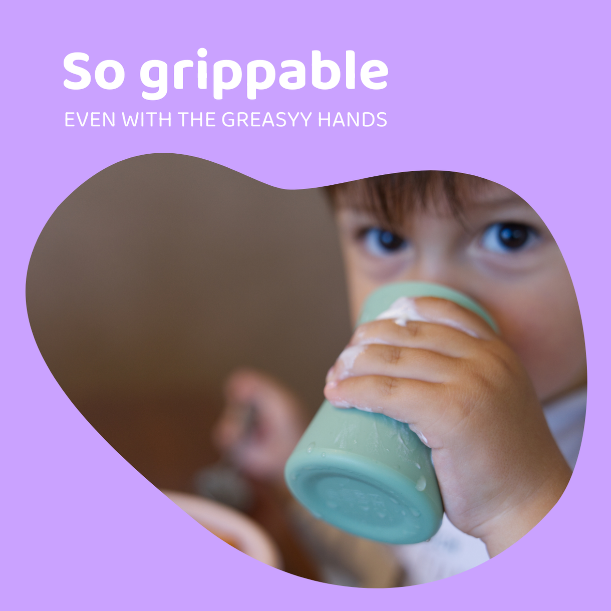 Silicone Open Cups for Babies & Toddlers (Set of 2) | APLAINR Grip Cup ...