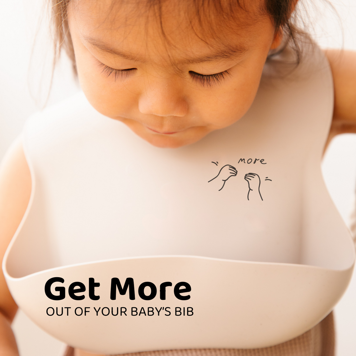 Silicone Baby Bibs with ASL Sign | APLAINR Baby Sign Language Bib ...